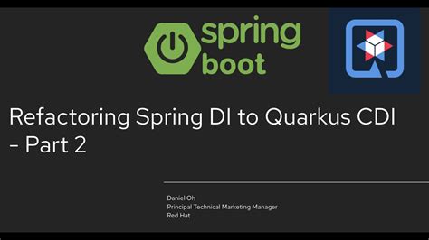 refactoring spring di to quarkus cdi part 2 youtube