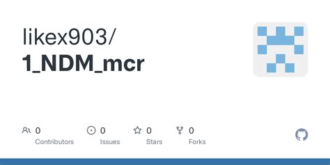 Github Likex903 1 Ndm Mcr