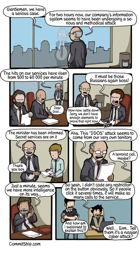 The Best Excuse You Can Give Where There Is A Bug CommitStrip