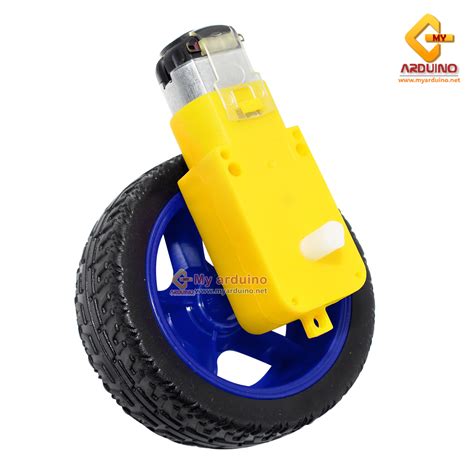 ล้อรถยางสำหรับ Smart Robot Car 65mm สีน้ำเงิน ขาย Arduino อุปกรณ์ Arduino คุณภาพดี ราคาถูก ส่ง