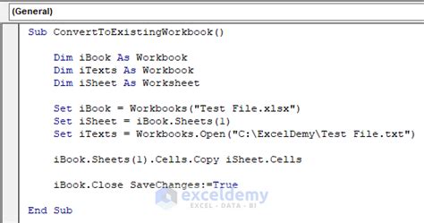 VBA Code To Convert Text File To Excel Methods ExcelDemy
