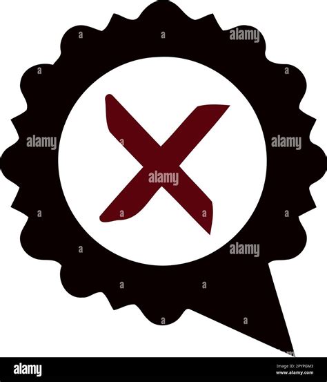 Disapproved Negation Creative Icon Minimalist Vector Illustration Stock Vector Image And Art Alamy