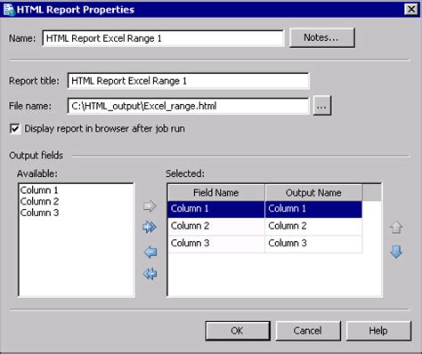 Reading Named Ranges In An Excel Spreadsheet