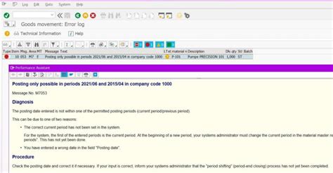 Posting Only Possible In Periods 2021 06 And 2015 04 How To Open