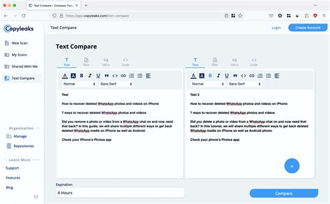 how to compare differences between two text documents on mac and pc