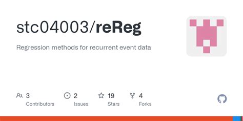 Github Stc04003rereg Regression Methods For Recurrent Event Data