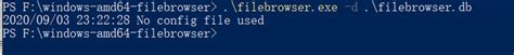 Error No Config File Used · Issue 1072 · Filebrowserfilebrowser