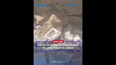 Viral Ribuan Kartu Indonesia Pintar Berserakan di Lapak Pengepul Limbah - YouTube