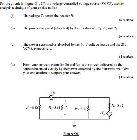 Solved For The Circuit In Figure Q V Is A Chegg