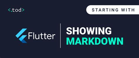 starting with flutter showing markdown dev community