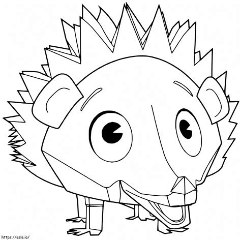Fluffy From Zack And Quack Coloring Page