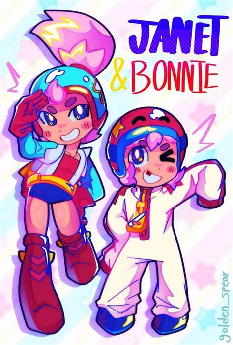 Janet X Bonnie Art Brawl Stars
