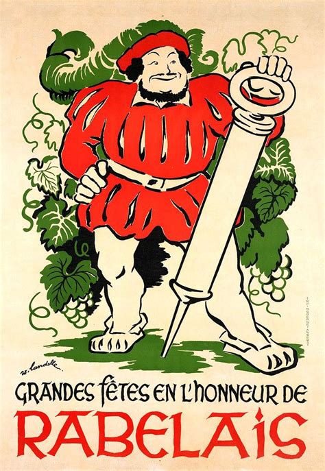 Landelle W Grandes Fêtes En Lhonneur De Rabelais C 1920 Retro