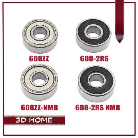 5PCS ABEC 7 Deep groove ball bearing 608ZZ 608z 2RS NMB 8X22X7 mm ...