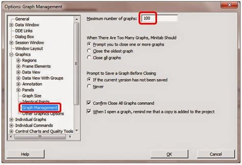 How To Increase The Number Of Graphs You Can Display In Minitab Beyond 100 Business