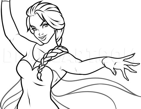 How To Draw A Realistic Elsa Drawing Step By Step By Dawn DragoArt