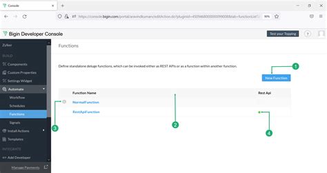 Functions Online Help Bigin