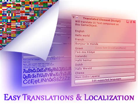 Easy Translations and Localization 다국어 지원 Unity Asset Store