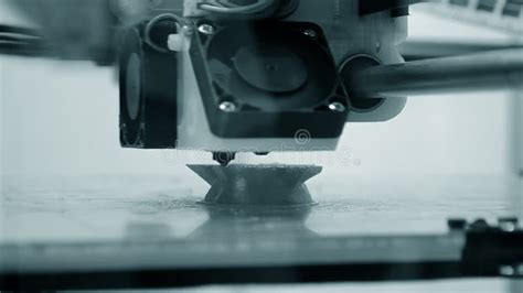 3d Printer 3d Printing Printer Printing Process Creating Object Molten Plastic Stock Footage