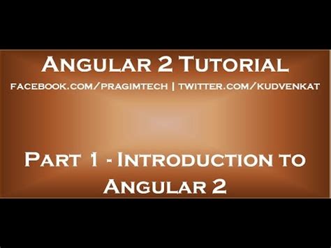 Introduction To Angular YouTube