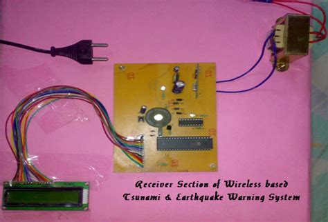 wireless based tsunami and earthquake warning system free final year
