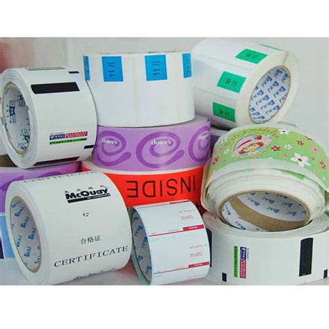 고품질 롤 접착 용지 소재 라벨 스티커 인쇄 접착 로고 스티커 맞춤형 스티커 라벨sticker Cutterbarcode