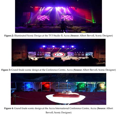 Scenic Design At TV3 Studio B Accra Source Albert Bervell