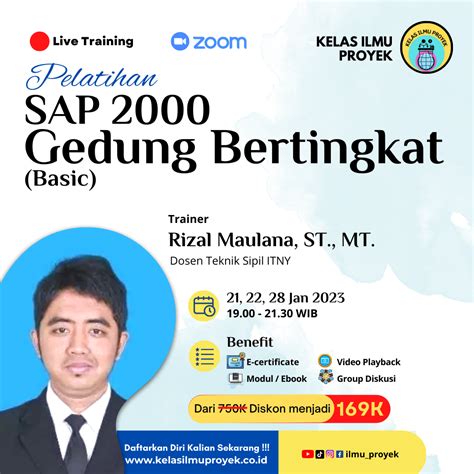 SAP 2000 Basic Batch 7 Live Training Kelasilmuproyek Co Id