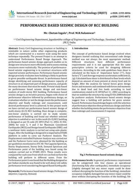 Performance Based Seismic Design Of Rcc Building Pdf