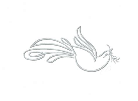 Dove Scroll Frame Embroidery Design Herrington Design