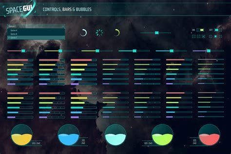 Sci Fi Space Full Gui Ui Kit Over 700 Png Psd Ai Sources