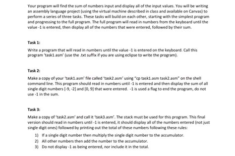 Your Program Will Find The Sum Of Numbers Input And Chegg Com