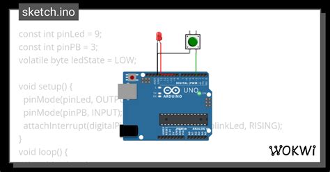 Led Interrupt Wokwi Esp32 Stm32 Arduino Simulator