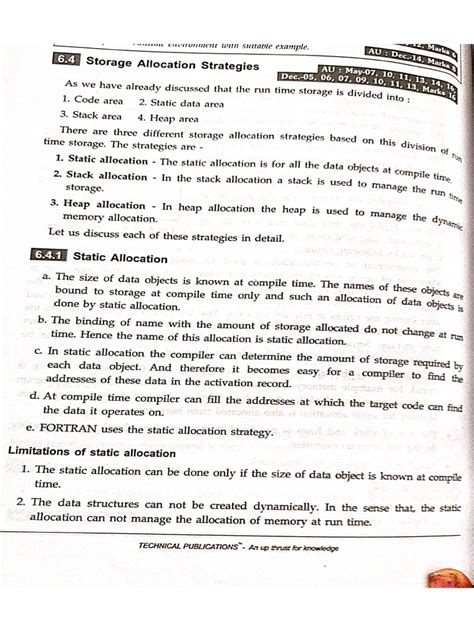 Storage Allocation Pdf