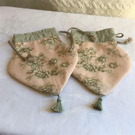 Handmade Cotton And Silk Reticule With Artist Designed Fabric White