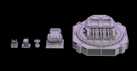 Spaceship Kitbash Parts Superhive Formerly Blender Market
