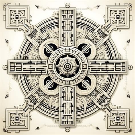 Premium Ai Image Cnc Laser Cut Templar Cross Frame A Frame Featuring The Templar Cross Symb