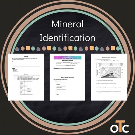 Mineral Identification By One Teachers Corner Tpt