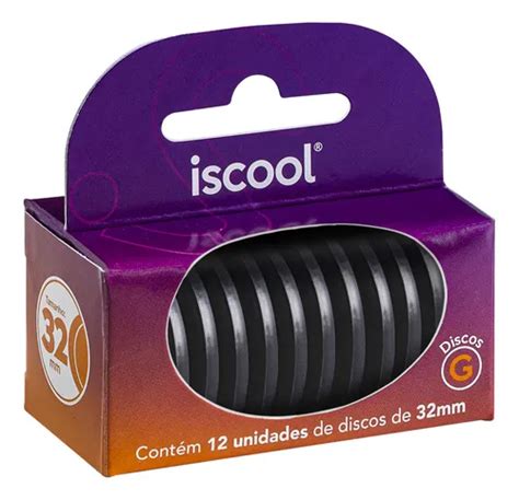 Caixa Iscool Disc De Discos 32 Mm 12 Unidades Preto Mercadolivre