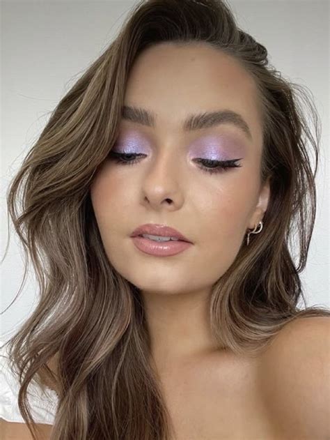Lavender Eye Make Up In 2024 Purple Makeup Looks Simple Prom Makeup