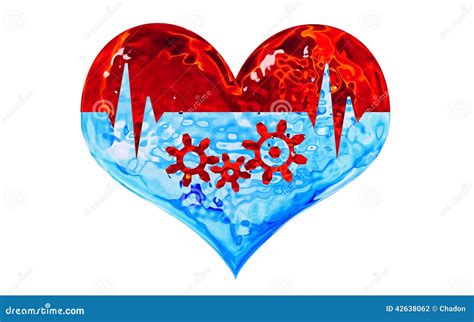 Healthy Heart Stock Illustration Illustration Of Clock 42638062