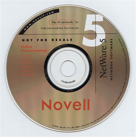 novell education online documentation netware 5 novell 1998 free
