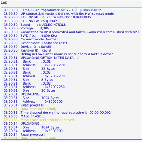 Solved Unable To Connect To Target Device Stm32h7s3l8h6
