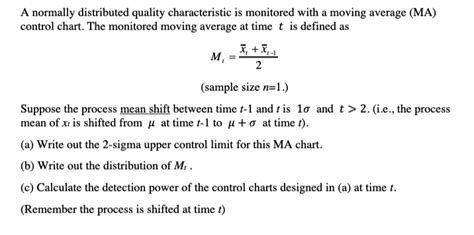 a normally distributed quality characteristic is