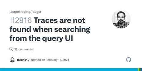 Traces Are Not Found When Searching From The Query UI Issue Jaegertracing Jaeger GitHub