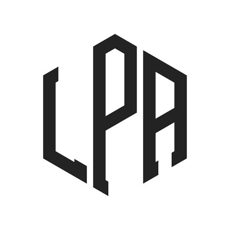 Premium Vector Lpa Logo Design Initial Letter Lpa Monogram Logo Using