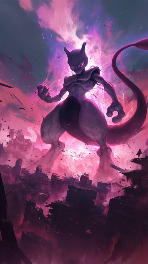 The Commanding Presence Of Dynamax Mewtwo By Verdetto On Deviantart