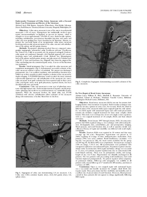Pdf Endovascular Treatment Of Celiac Artery Aneurysm With A Covered