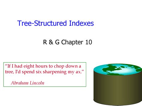 Tree Structured Indexes Introduction To Database Systems Docsity