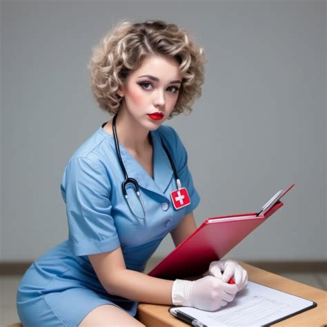 Exhausted Nurse In Uniform With Medical Tools Stable Diffusion Online